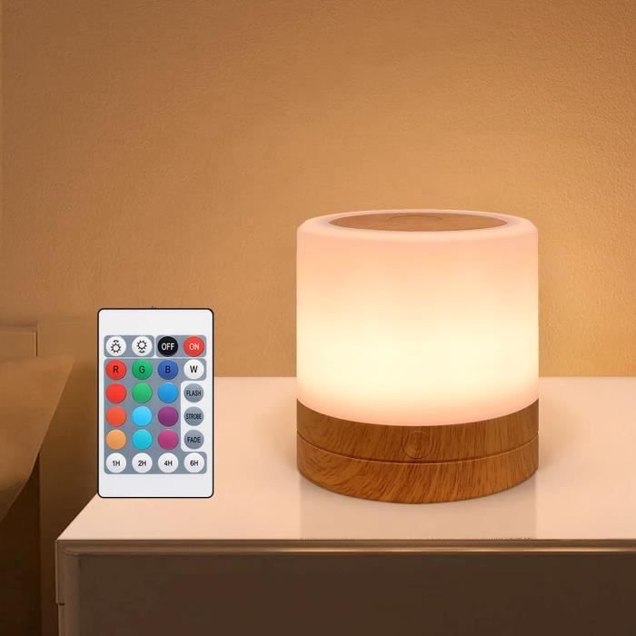 Veilleuse LED, Lampe de Chevet Enfant, Lampe Nuit Tactile avec 13 Couleurs, Lampes de Table ...
