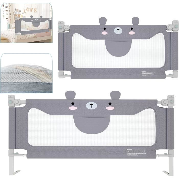 Aufuarrière de lit pour Enfant - 180 x 70 cm - Réglable en Hauteur ...