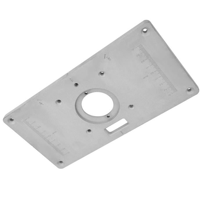 TMISHION Plaque d'insertion de table 235mm X 120mm X 8mm Aluminium Bois ...