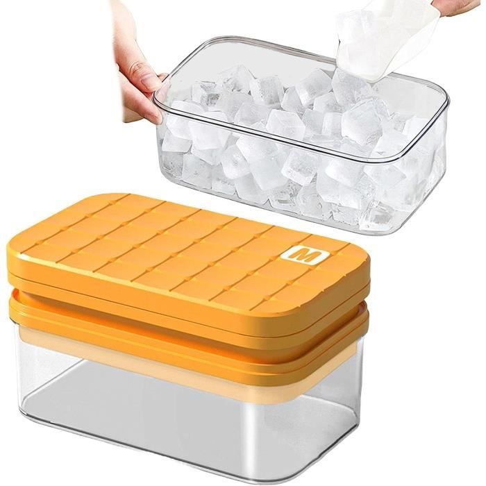 Bac À Glace Avec Couvercle Et Seau,Plateaux À Glace Empilables Pour ...