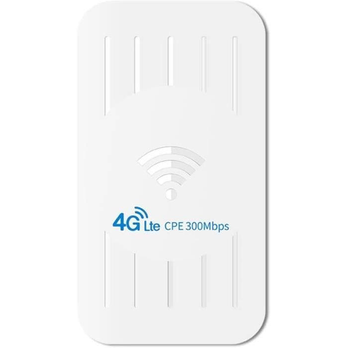 Routeur Extérieur 4G Cpe Fdd-Tdd 3G-4G Wifi Carte Sim Répéteur Wifi 300 Mbps Avec Adaptateur Poe ...