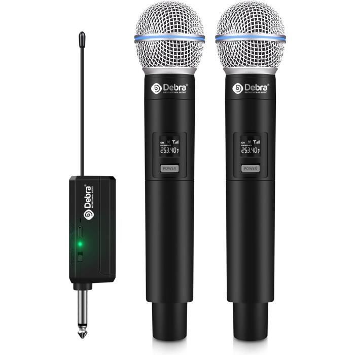 Vhf Microphone Sans Fil Dynamique Avec Récepteur Rechargeable Pour ...