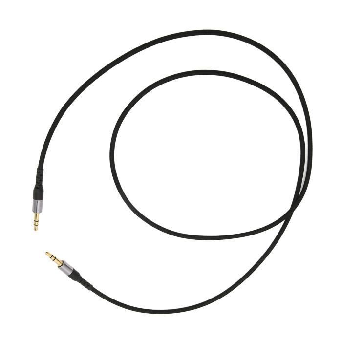 LMC Câble auxiliaire stéréo 3,5 mm mâle à mâle pour casque - gris ...