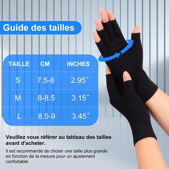 Gants De Compression Pour L'Arthrite (1 Paire), Gants De Compression ...