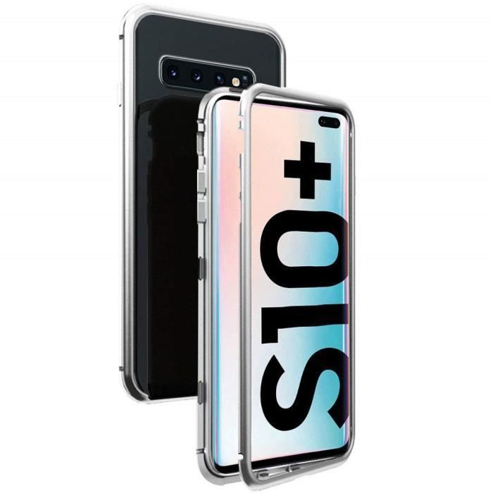 Coque - PHONILLICO - Samsung Galaxy S10 PLUS - Argent - Protection 360 ...