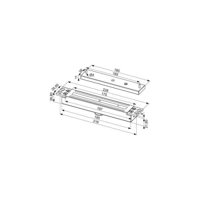 Ventouse inox à encaster 300 daN - EF30035ENC CA - Cdiscount Bricolage
