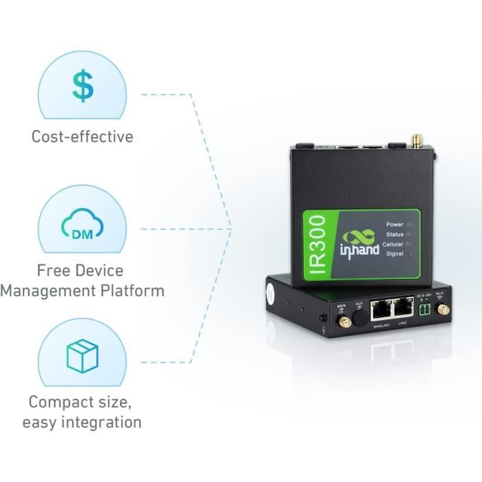 Luernas Networks Ir302 Routeur Vpn Industriel Iot Double Carte Sim ...
