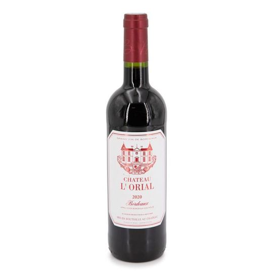 Vin rouge de Bordeaux AOC 2020 75cl CHATEAU L ORIAL - La cave Cdiscount