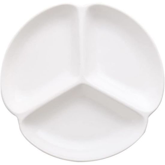 Assiettes En Porcelaine Avec 3 Compartiments, Assiette Compartiment ...