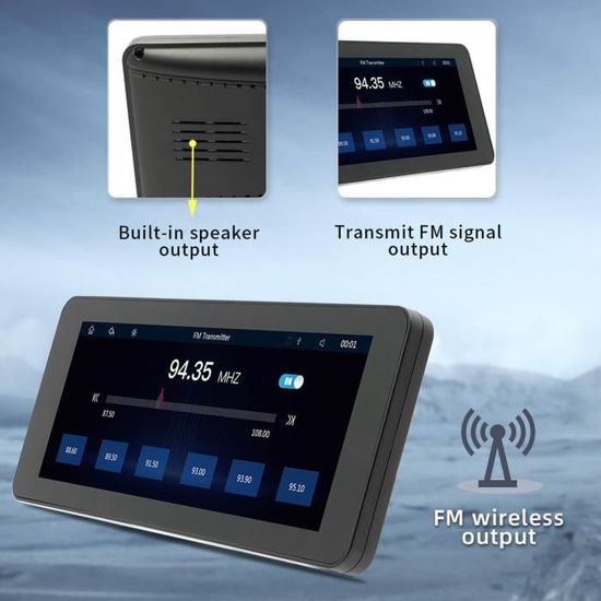 QID-Autoradio cran Tactile de Radio Stéréo de Voiture de 6,86 Pouces avec 12 Caméras de Recul ...