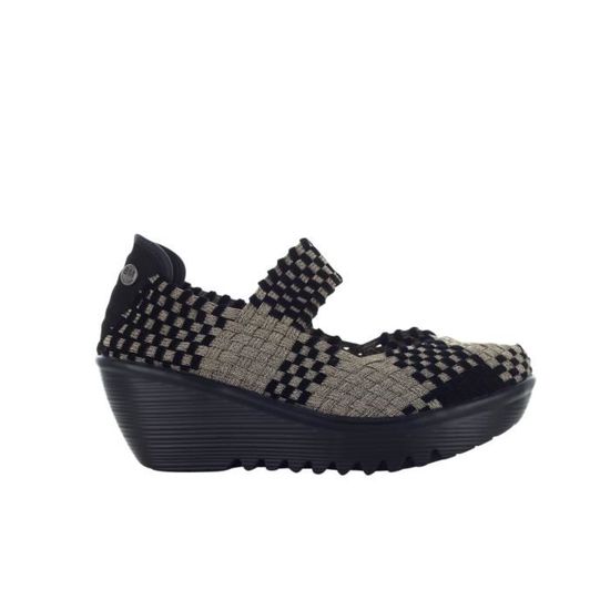 Bernie Mev Sandales à talons compensés Lulia Or - Cdiscount Chaussures