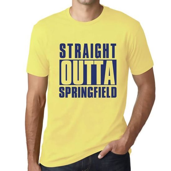 Homme Tee-Shirt Tout Droit Sorti De Springfield – Straight Outta ...