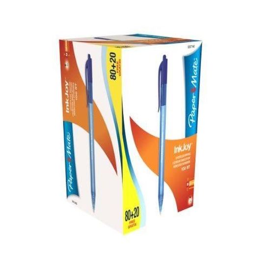 Paper Mate Inkjoy 100 Lot de 80+20 stylos à bille rétractables pointe ...