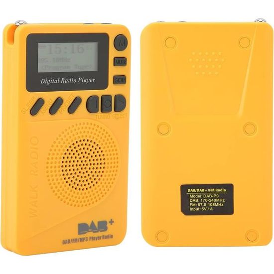 Radio Portable, Plus Longue Durée De Vie De La Batterie Radio Dab-Dab+ ...