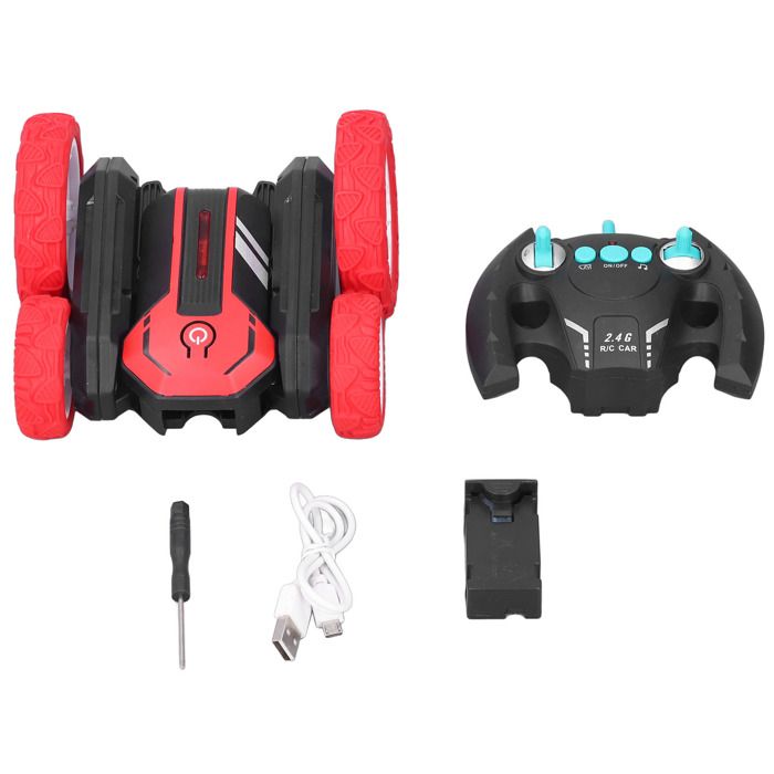 Voiture de cascade télécommandée pour enfants, jouet pour enfants, 2,4 GHz, double face ...
