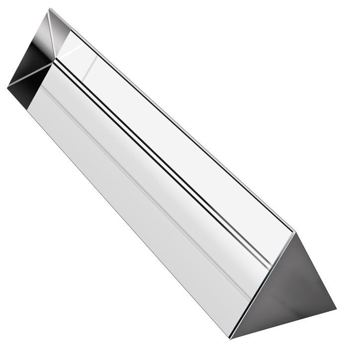 Prisme triangulaire en verre optique cristal de 6 pouces pour l ...