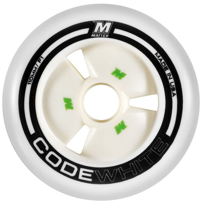 MATTER Roue CODE F1 Blanc [x8] - 110mm - - Achat / Vente MATTER Roue ...