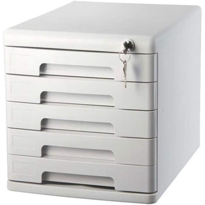 Rack De Stockage, Cinq Couches-Classeur-Bureau-Verrouillables-Plastique ...