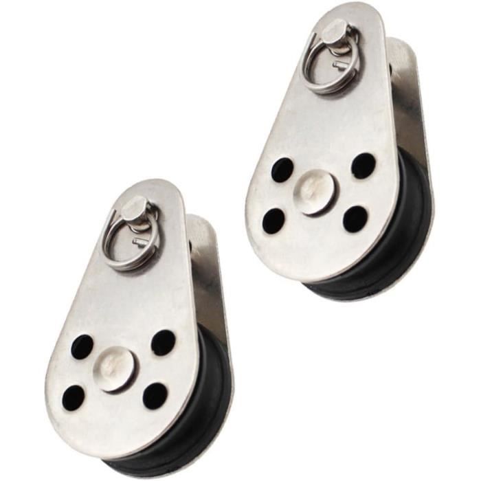 4 Pièces Poulie De Mât De Drapeau Poulie Pratique Poulie En Acier Inoxydable Poulie De Filet De ...