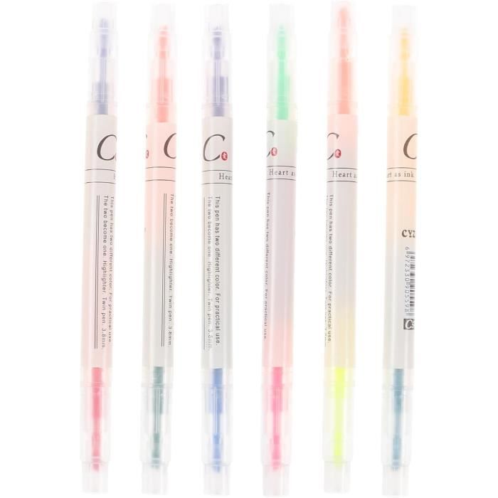 6 Pièces Marque-Page Scrapbook Surligneurs Surligneur Stylo Marqueur De ...