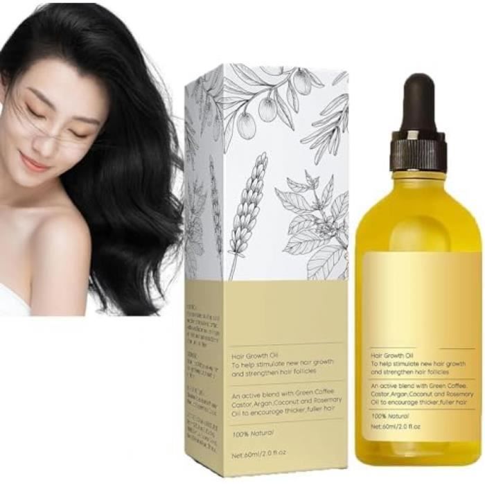 Huile pour Cheveux - Naturelle - Romarin - Croissance - Volume - Anti-chute - Cdiscount Au quotidien