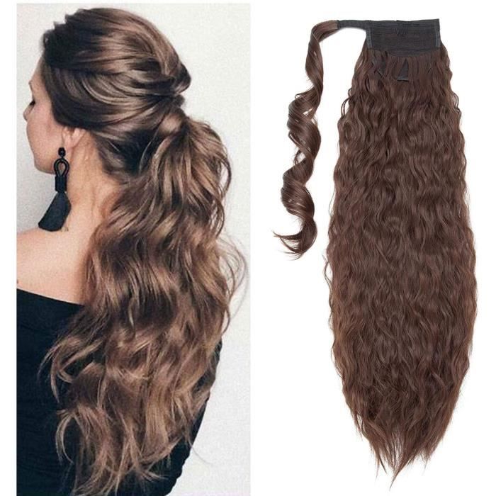Postiche Chignon Extension A Clip Cheveux Naturel Ponytail Pâte Magique ...
