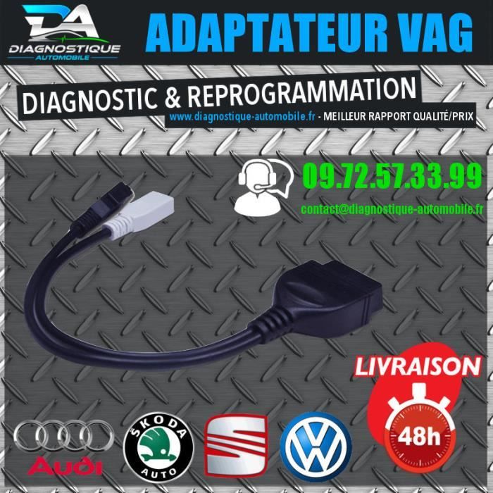 Adaptateur OBD2 vers VAG OBD1 - DIAG Auto ELM327 COM VAG - Valise ...