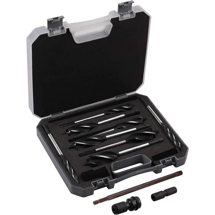 Ensemble de Forets à Bois pour Tarière à Bois à Coupe Rapide en Acier à ...