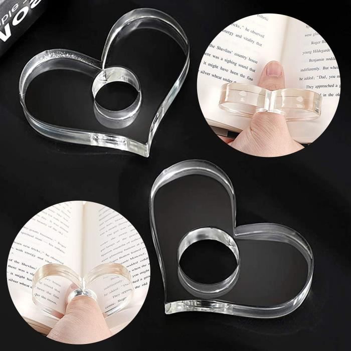 MARQUE-PAGE Pouce Bookmark Portable Compact Moderne Acrylique Petit ...