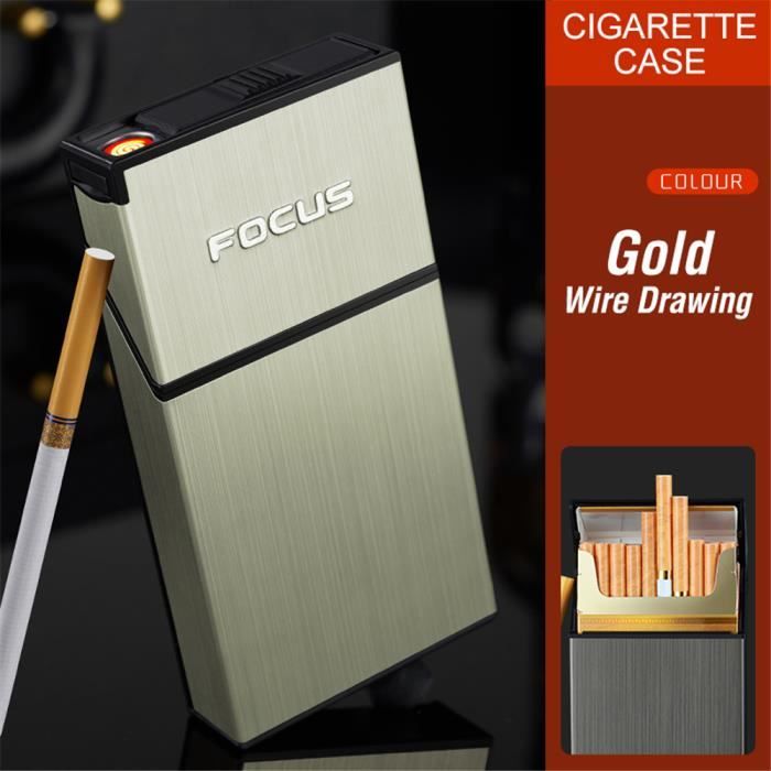 20 Pièces Capacité Étui À Cigarettes Étanche Avec Porte-cigare Allume ...