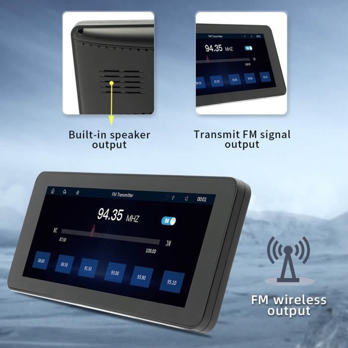 QID-Autoradio cran Tactile de Radio Stéréo de Voiture de 6,86 Pouces avec 12 Caméras de Recul ...