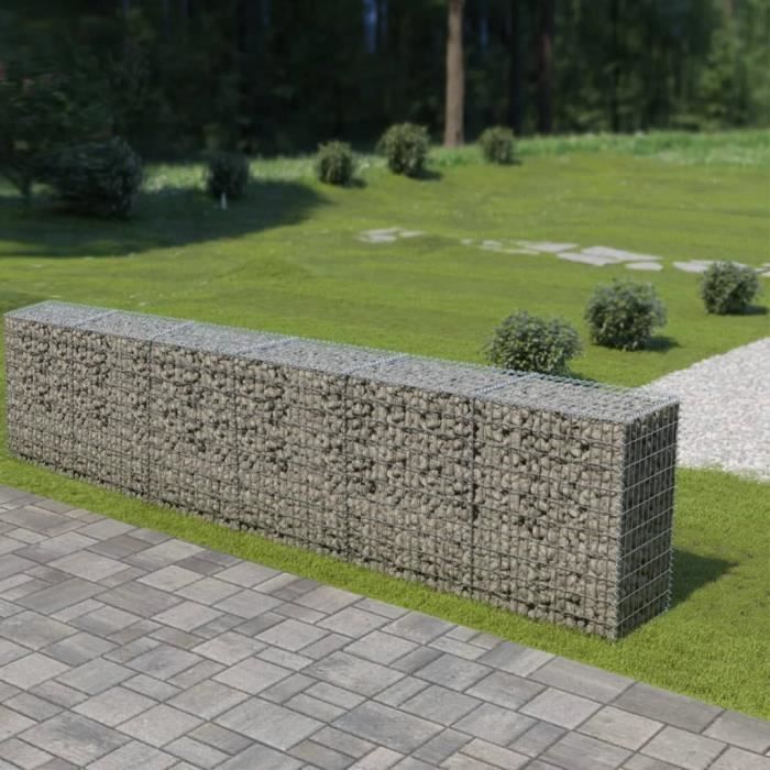 Mur en gabion - SWT - 300 x 50 x 100 cm - Acier galvanisé - Couvertures ...