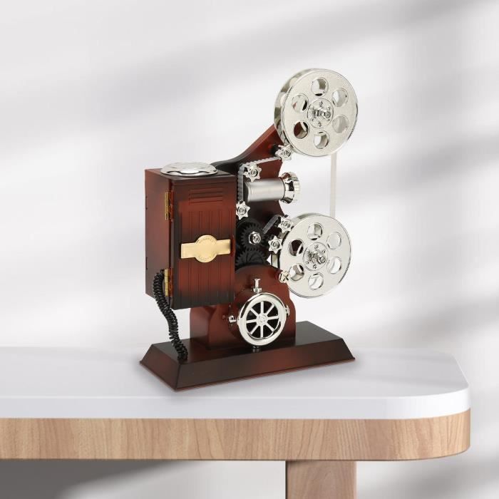 Boîte à musique vintage avec design de projecteur de film rétro pour ...