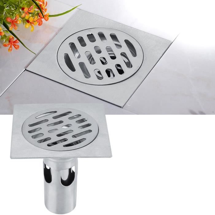 KEENSO Drain de plancher Siphon de sol salle de bain douche drain acier ...
