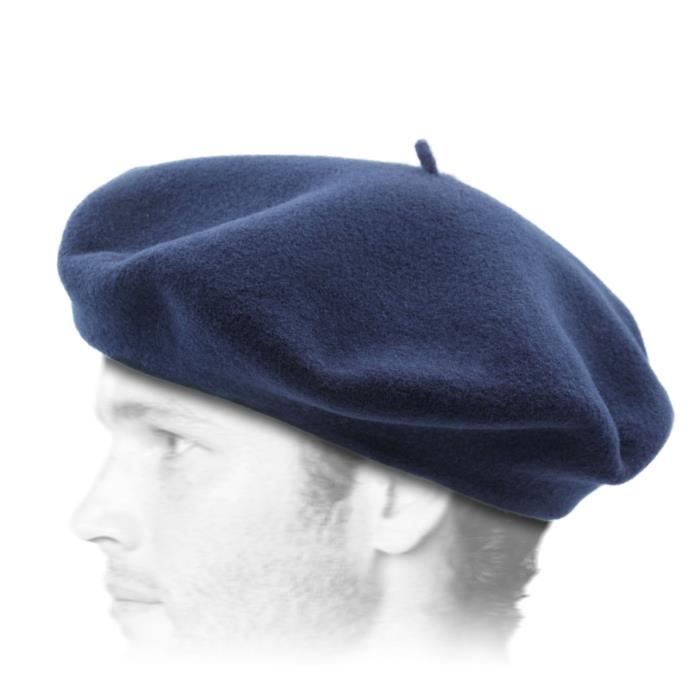 Béret basque Authentique Laulhère bleu-nuit - Cdiscount Prêt-à-Porter