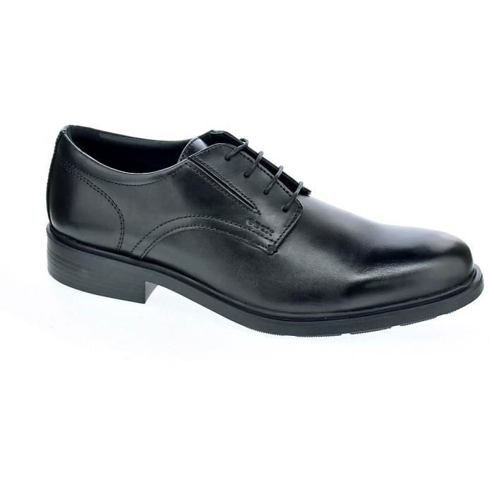 Chaussures à lacets - Geox Dublin Homme - Noir Noir - Cdiscount Chaussures