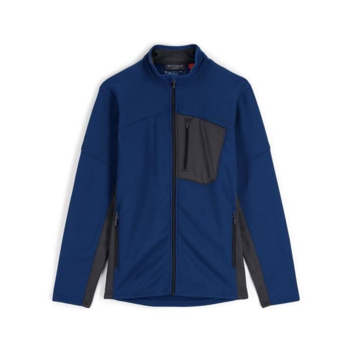 Polaire zippé Spyder Bandit Hybrid - abyss - M - Cdiscount Sport