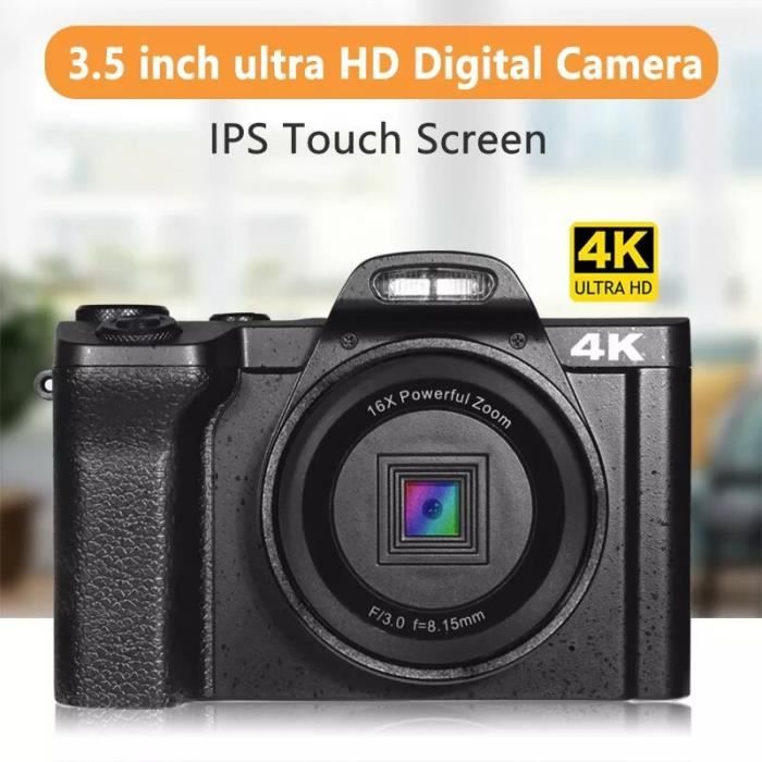 Caméra Numérique 4K FHD 48AJ,Caméscope Vidéo,Zoom Numérique 16x,Wifi ...