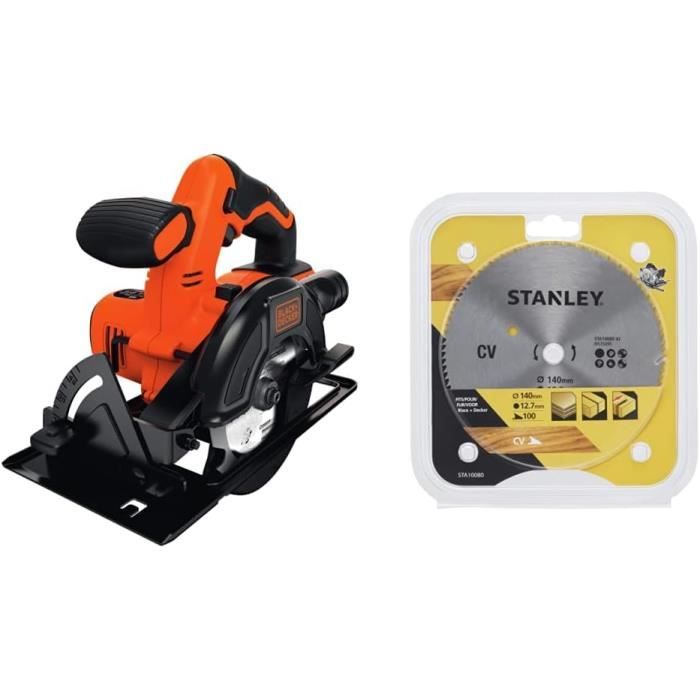 Bdccs18N-Xj Scie Circulaire Sans Fil - Profondeur De Coupe : 43 Mm - Coupes Biaises À 45° - 1 ...