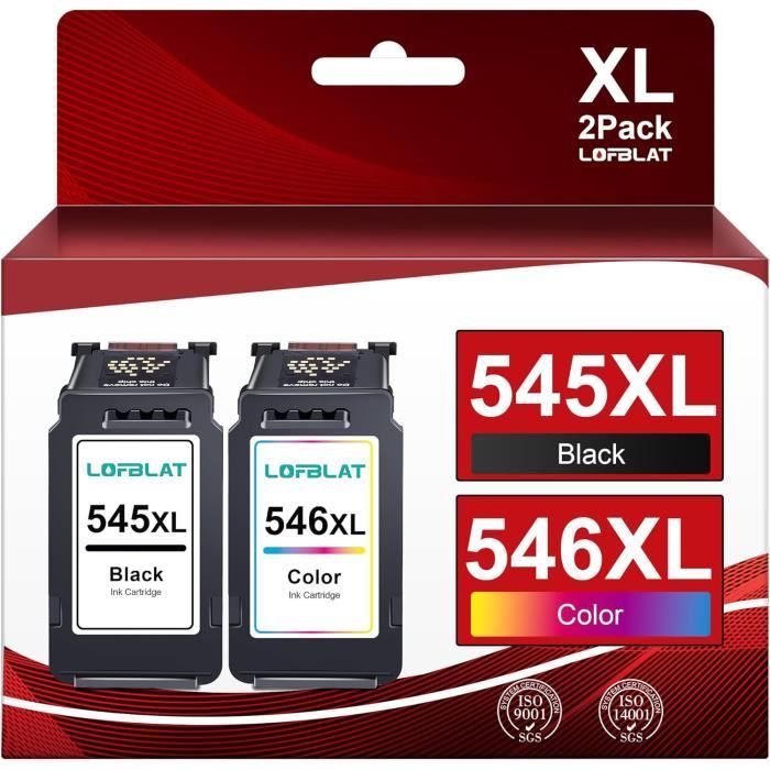 Pg-545 Cl-546Xl Cartouches D'Encre Remplacement Pour Canon 545 546 Xl ...