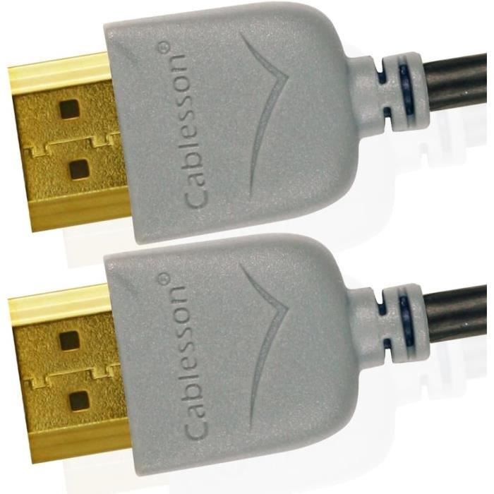 Schiuma Câble Ivuna Slim Flex De 2M Hdmi Vers Hdmi Avec Ethernet, 1.4A ...