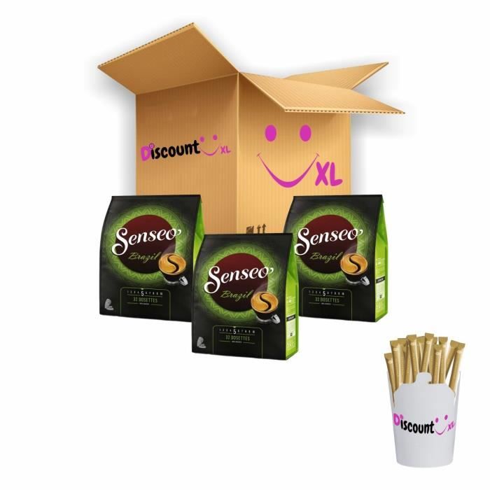 Café Senseo Brazil 96 dosettes + 25 Sticks de sucre Hellma - Cdiscount ...