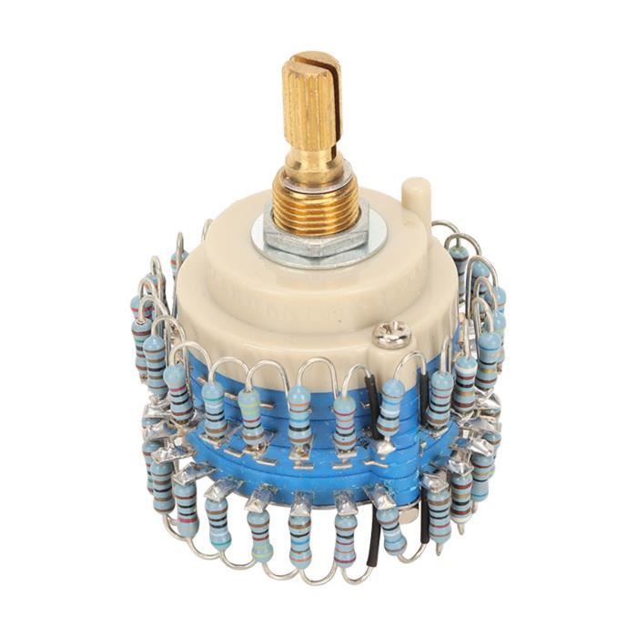 Sonew Potentiomètre de volume 2×24 Engrenages 20K Précision élevée Amplificateur - Cdiscount ...