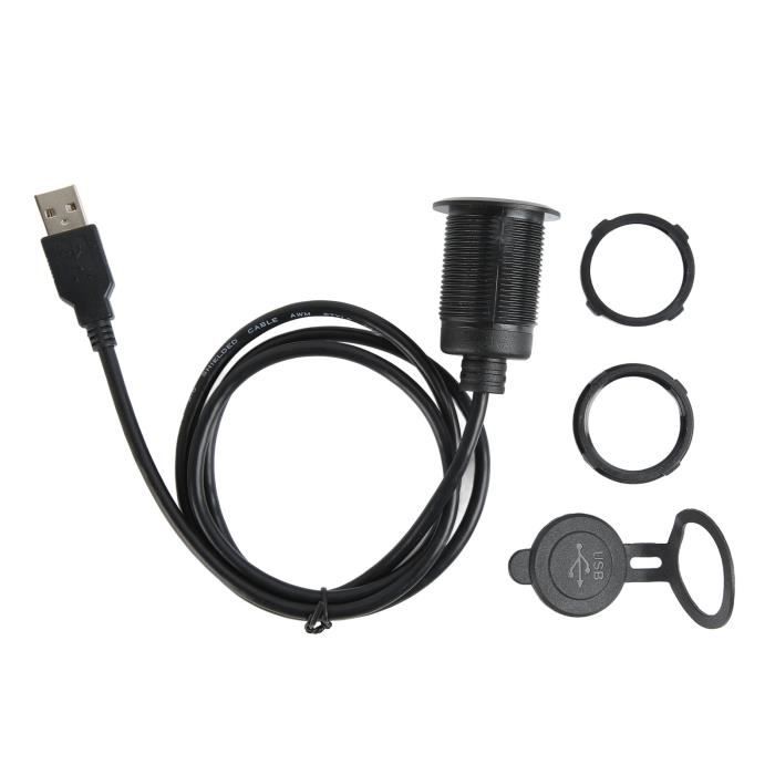 LAM-YR-FSX-LED-U1-11 double USB 2.0 mâle à femelle AUX montage encastré ...