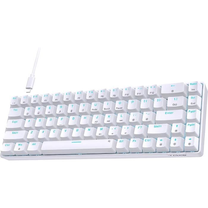Tmkb Clavier Gamer Mécanique T68se 60 Mini Compact Usb Câblé Clavier