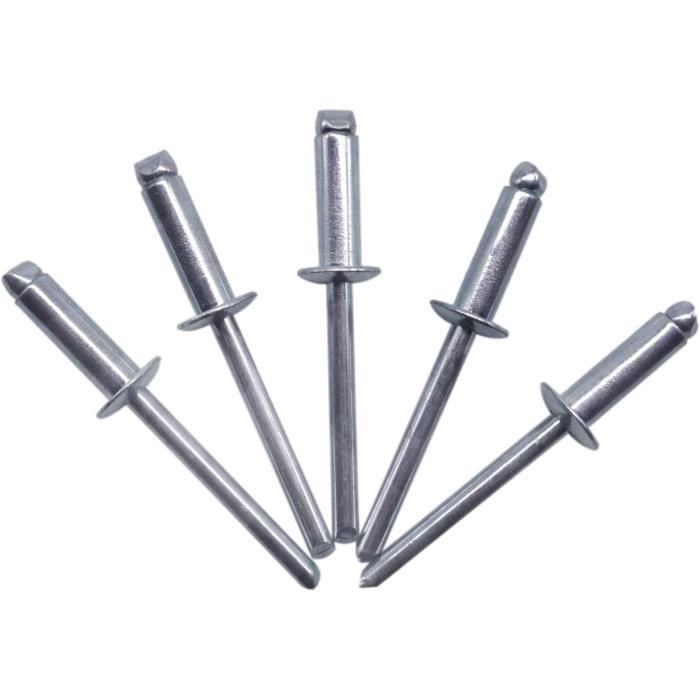 Lot De 300 Rivets Aveugles 4,8 X 14 Mm, Tête Bombée Ouverte, Rivets Pop ...