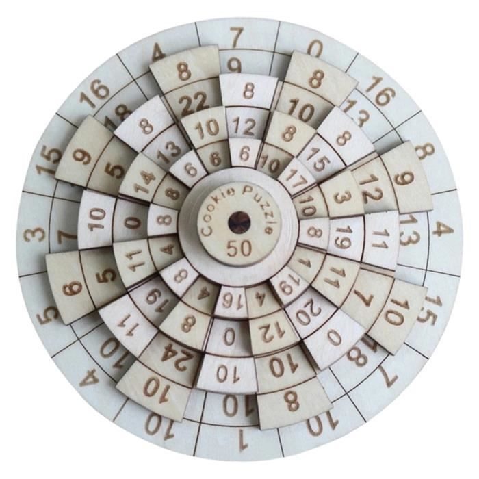 Chiffres mathématiques casse-tête en bois Puzzle pour enfants adultes ...