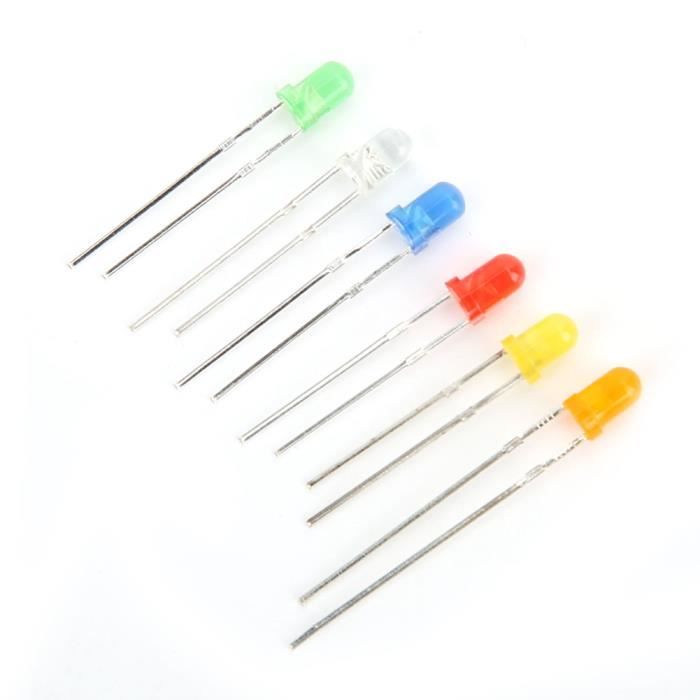 ZJCHAO Lumière LED Couleurs Diode, 300 Pièces Kit D'assortiment de ...