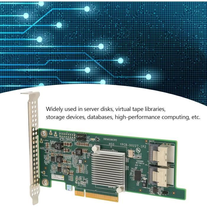 Carte De Matrice Pci E X8, Carte De Matrice De Disques Pci E X8, Prise En Charge De L'Interface ...