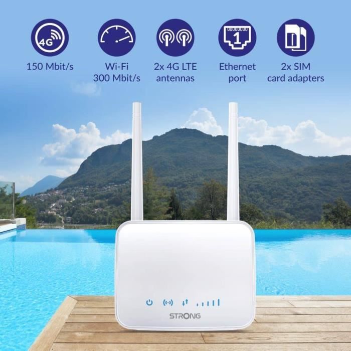 Modem Routeur - STRONG - 4G LTE ROUTER - Connexion Haut Débit - Jusqu’à ...